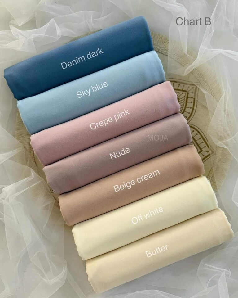 Moja brand Malaysian Georgette/Heavy Chiffon Hijab